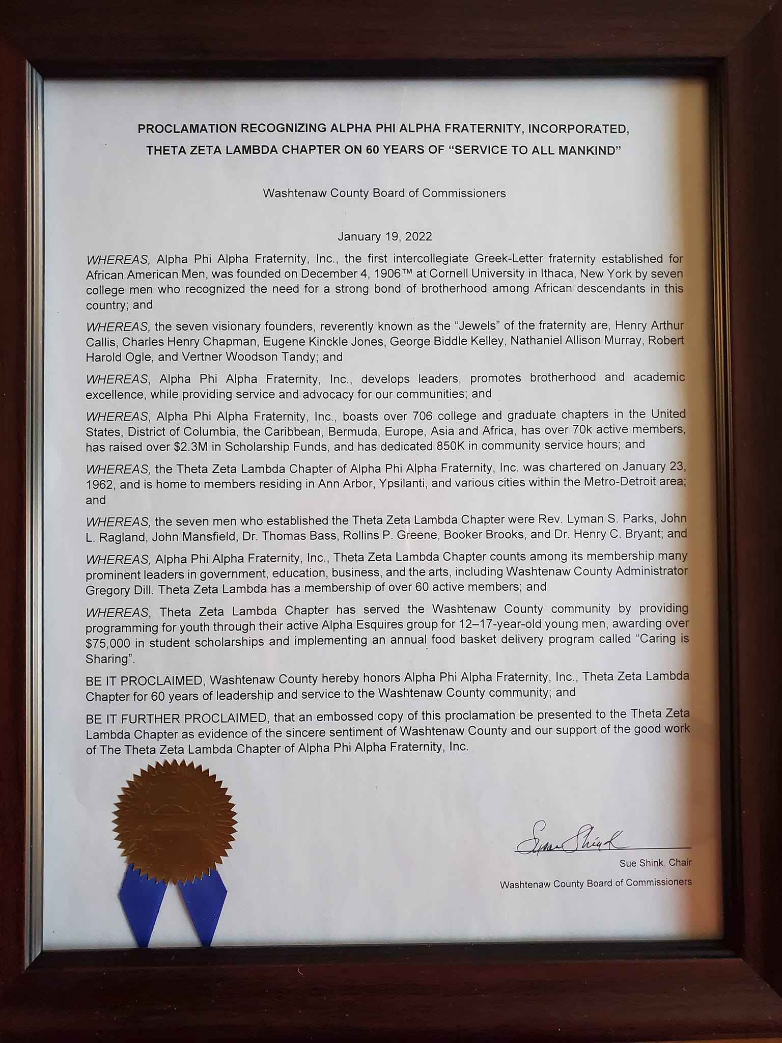 Recognition – Ann Arbor Alphas